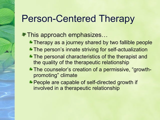 07 Person Centered Therapy | PPT