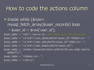 07 Php Mysql Update Delete | PPT