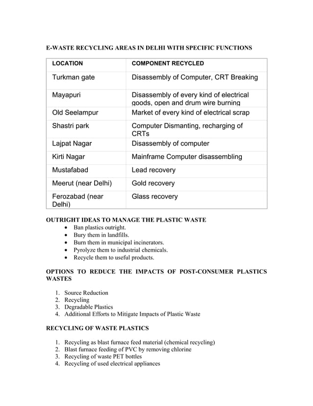 plastic waste management 226 a perspective | PDF | Chemistry | Science