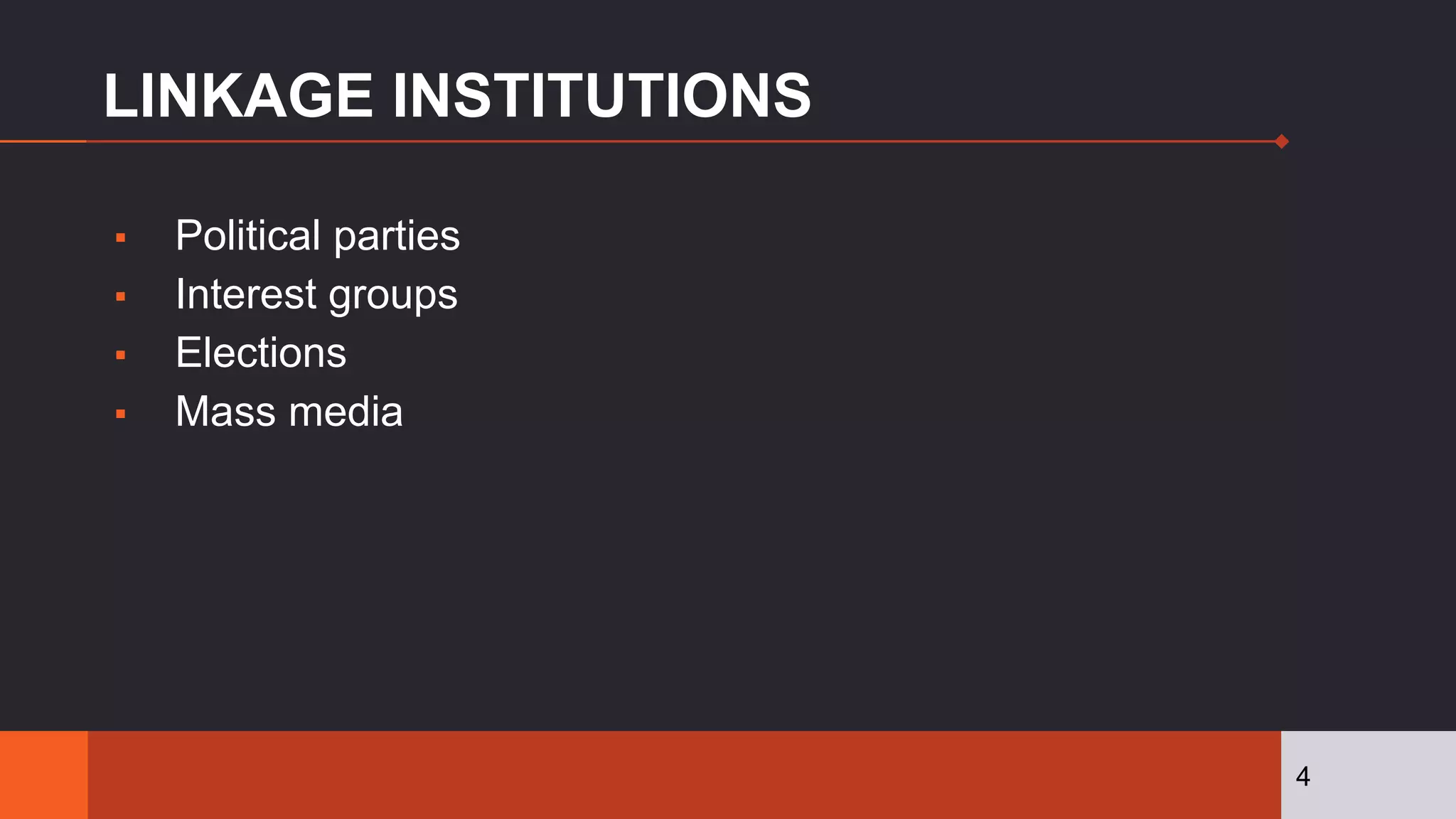 COMPARATIVE POLITICS: Linkage Institutions | PDF