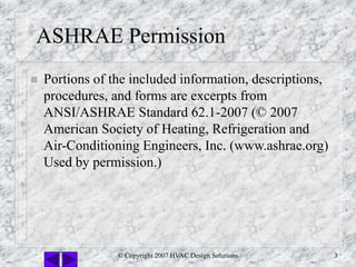 ASHRAE 62.1 Compliance | PPT