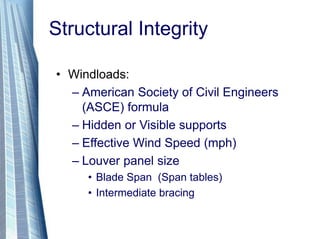 Louver Against Elements For Designers of Facade | PPT
