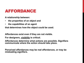 07 principles 1 affordance | PPTX