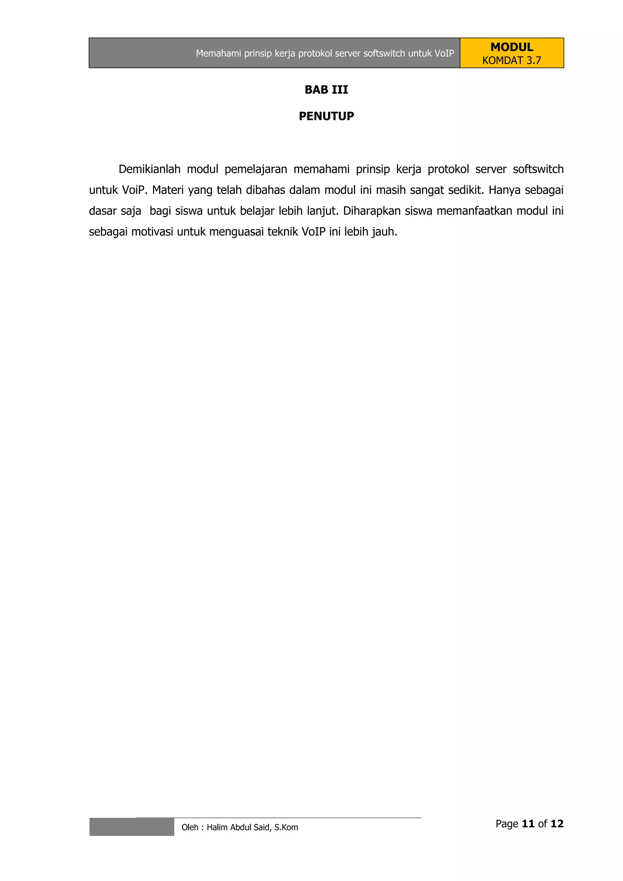 07 prinsip kerja softswitch | PDF