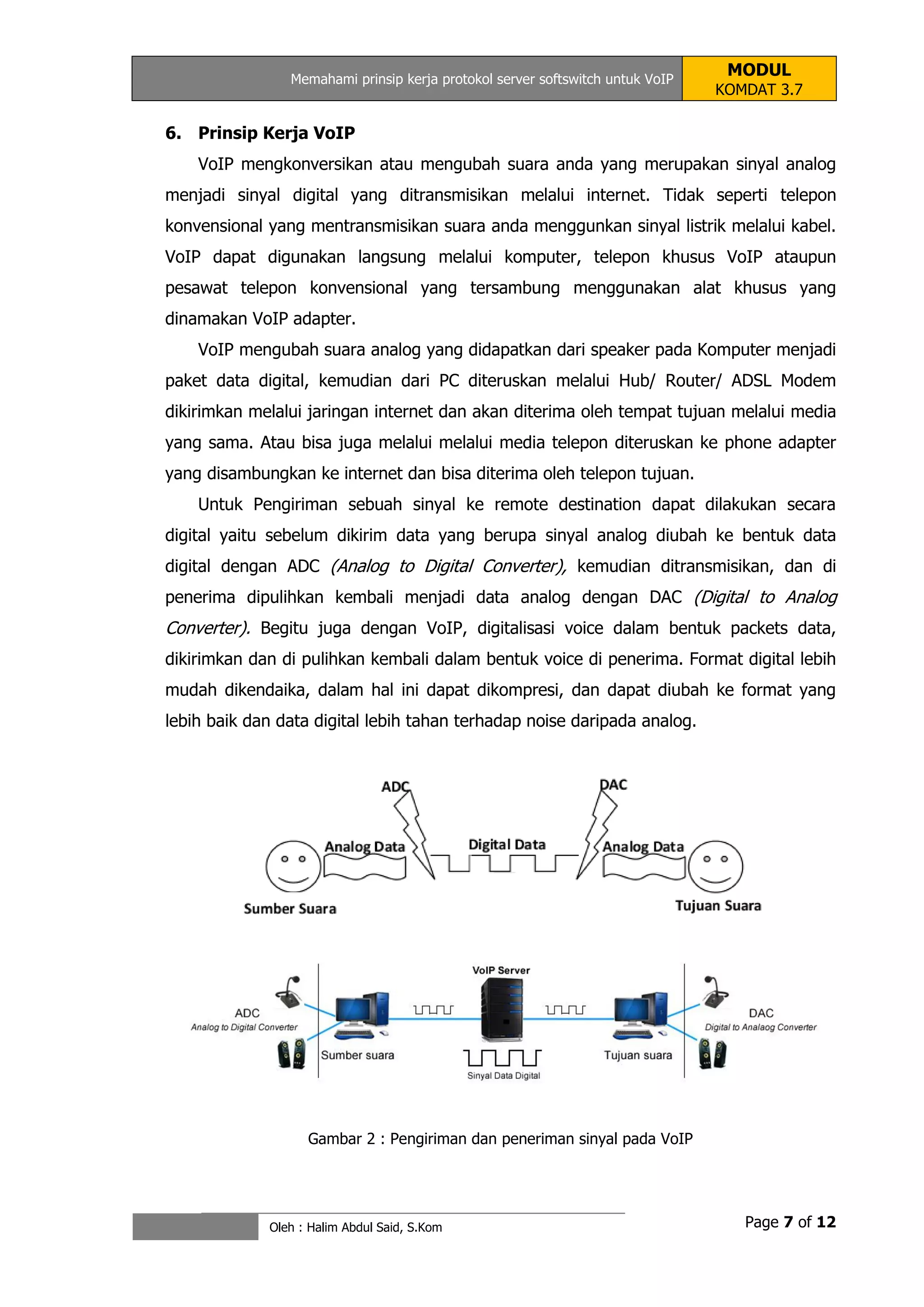 07 prinsip kerja softswitch | PDF