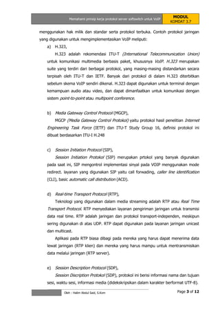 07 prinsip kerja softswitch | PDF