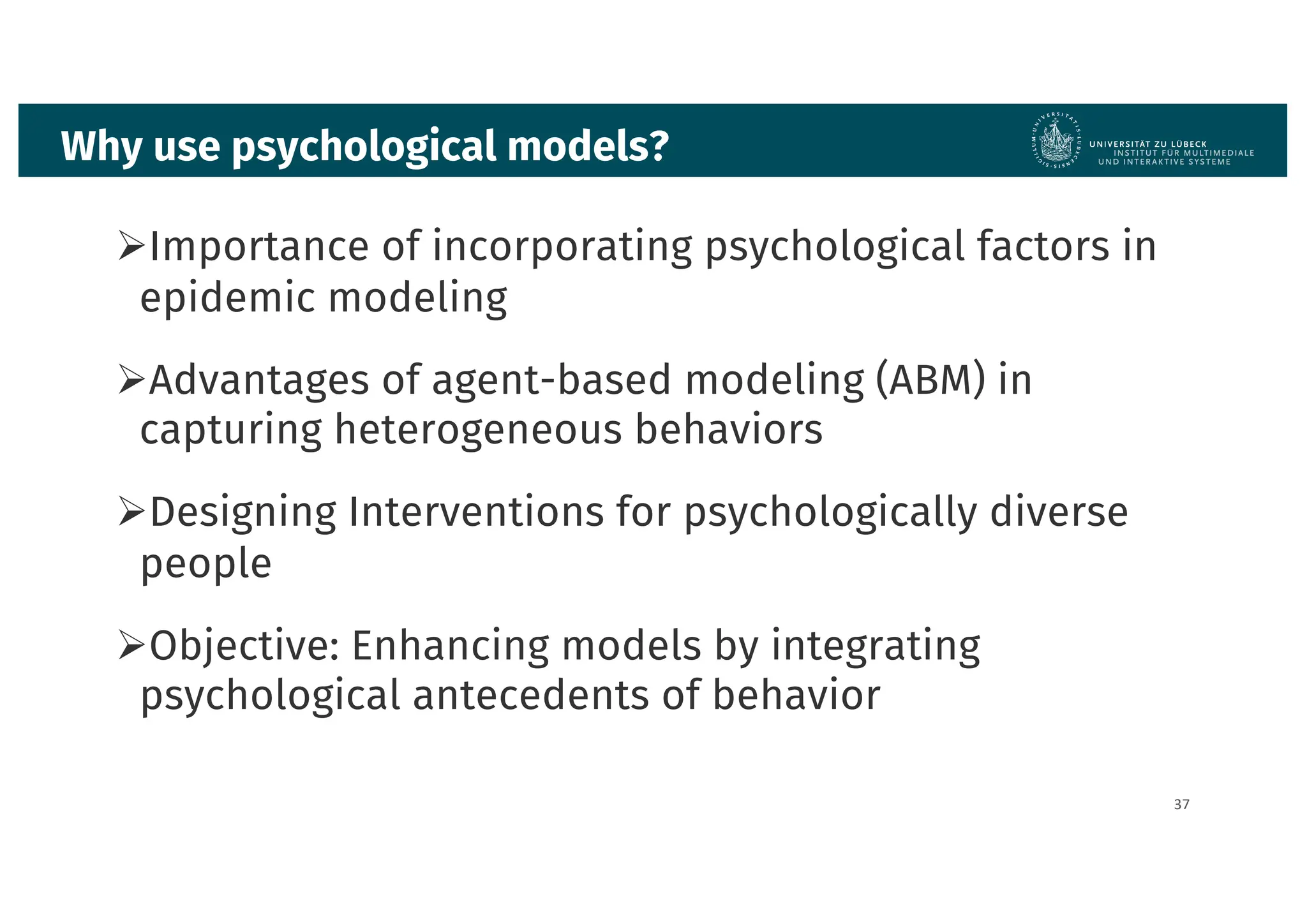 Psychological Models in Epi (Modeling Behaviour) | PDF