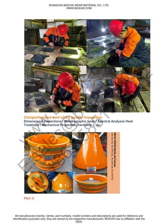 07 quality custom casting crusher wear parts in 2020 ! --- bogvik ...