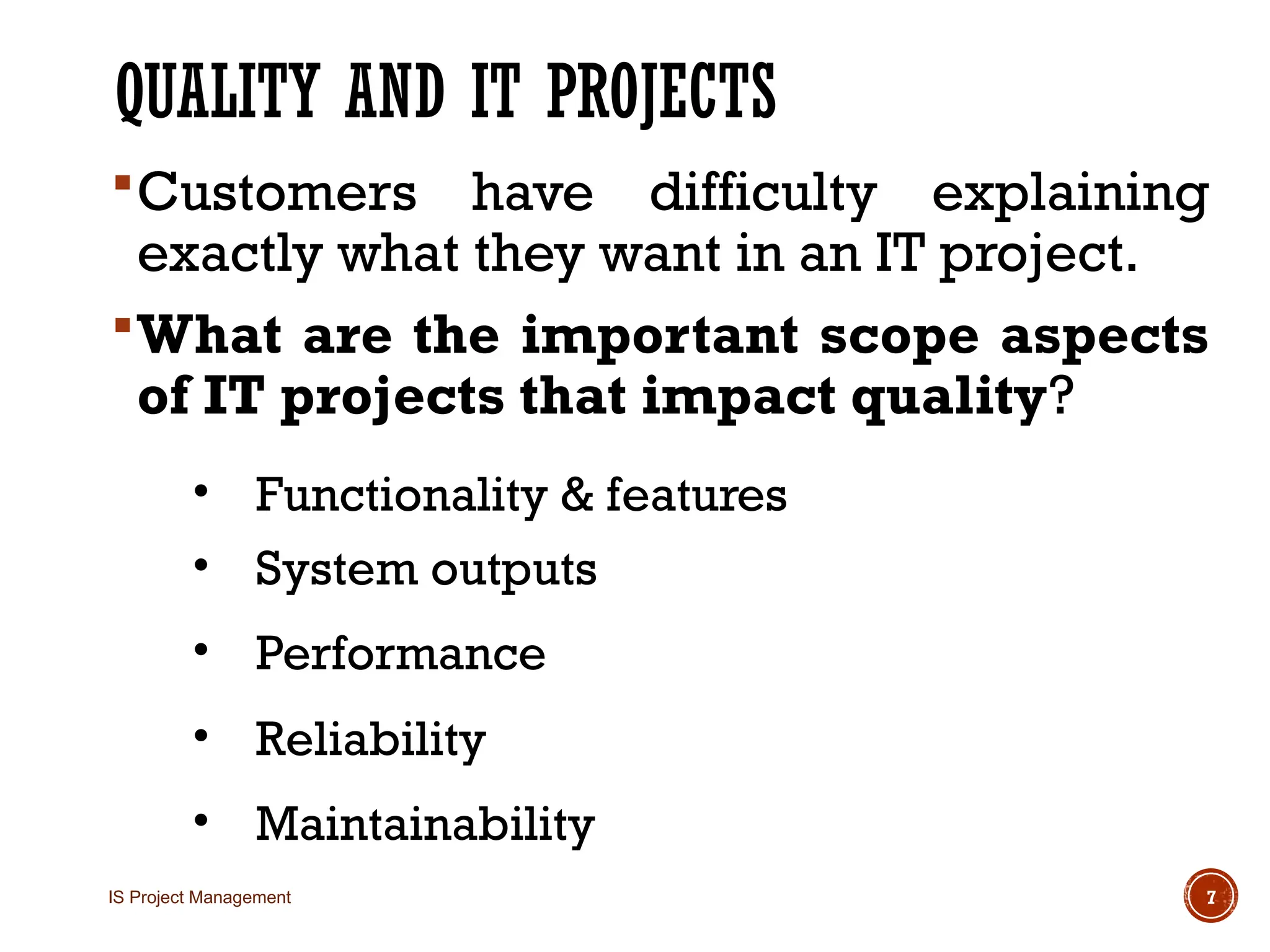 What is Project Quality management in Project Management | PPTX ...