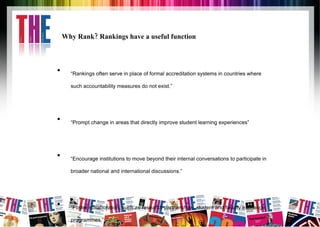 Paper 7: Ranking Methodology of Times Higher Education (Baty) | PPT