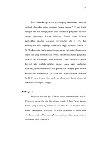 Trauma Buli-Buli (Vesika Urinaria) | DOC