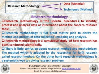 Research material and method | PPT