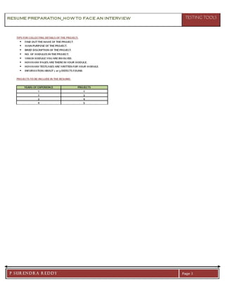 07 resume preparation how to face an interview | PDF