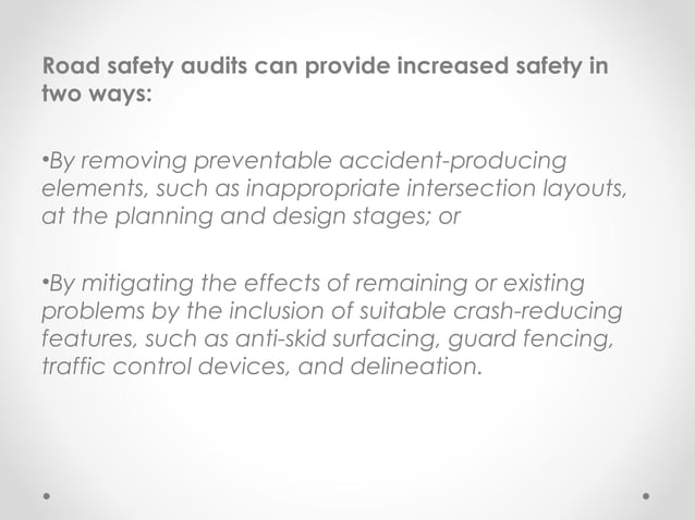 07 road safety audit | PPT