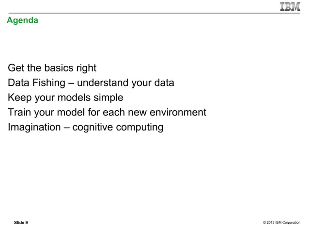 Predictive modelling in healthcare distributable - Rob Smith, IBM | PPT