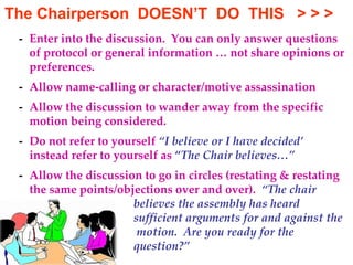 7 Role of the Chair | PPTX