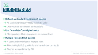Elasticsearch Document- and Field-Level Security | Search Guard | PPT