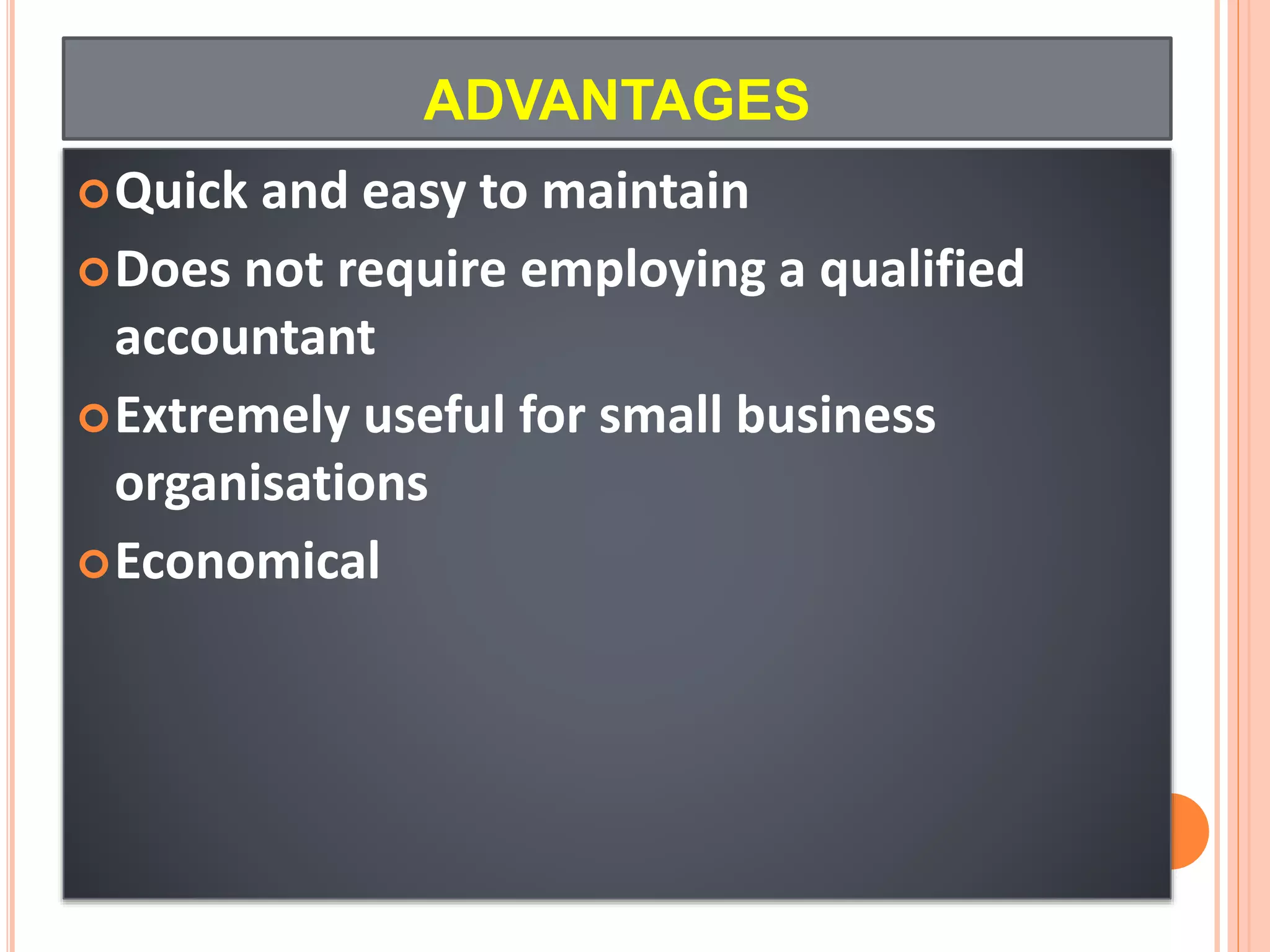 07 Single Entry System of Accounting | PPTX