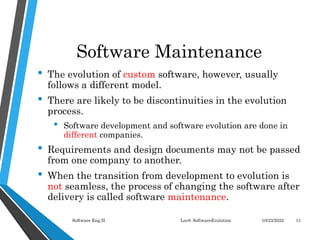 07_SoftwareEvolution.pdf for student of comuter | PPT