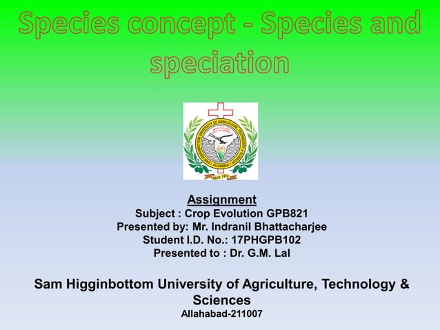 07 species concept species and speciation | PPT