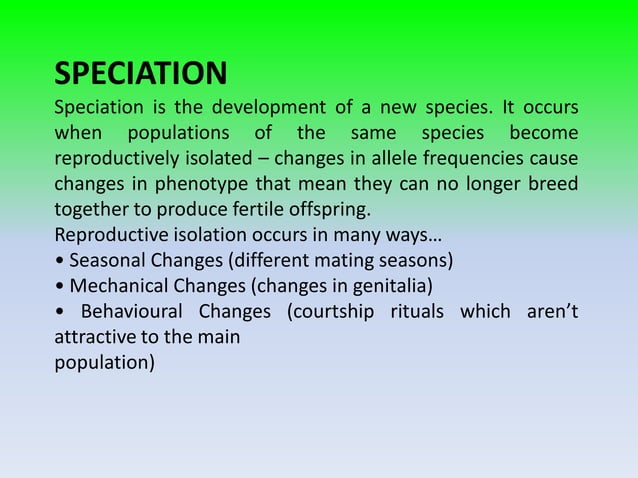 07 species concept species and speciation | PPT