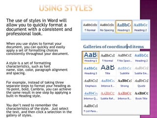 2010 07 Styles | PPTX