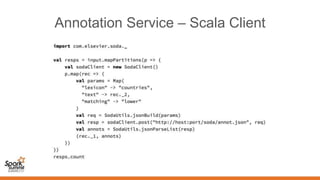 Dictionary Based Annotation at Scale with Spark by Sujit Pal | PPTX