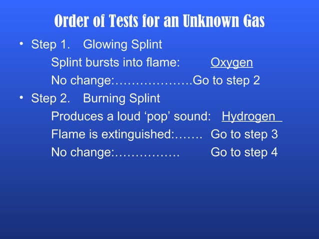 Grade 9, U1-L5B, Test for Gas | PPT