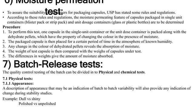 In Process Quality Control Tests For Capsules [Autosaved].pptx ...