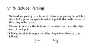 Syntax Analysis - LR(0) Parsing in Compiler | PPTX