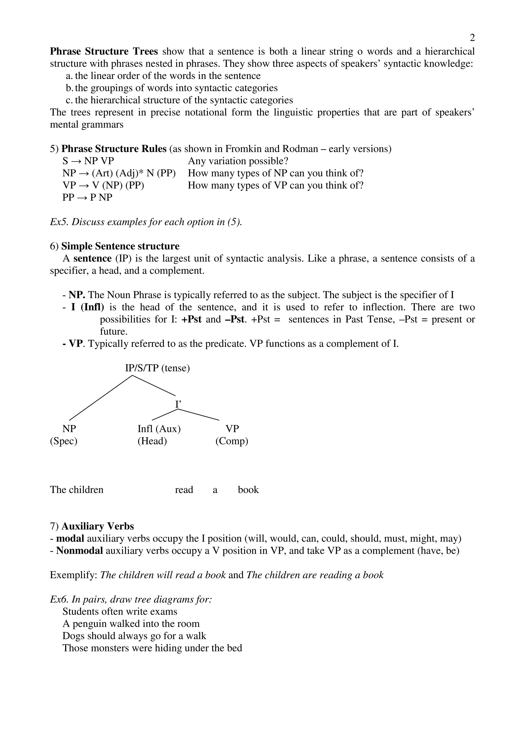 07 syntax class_handout | PDF