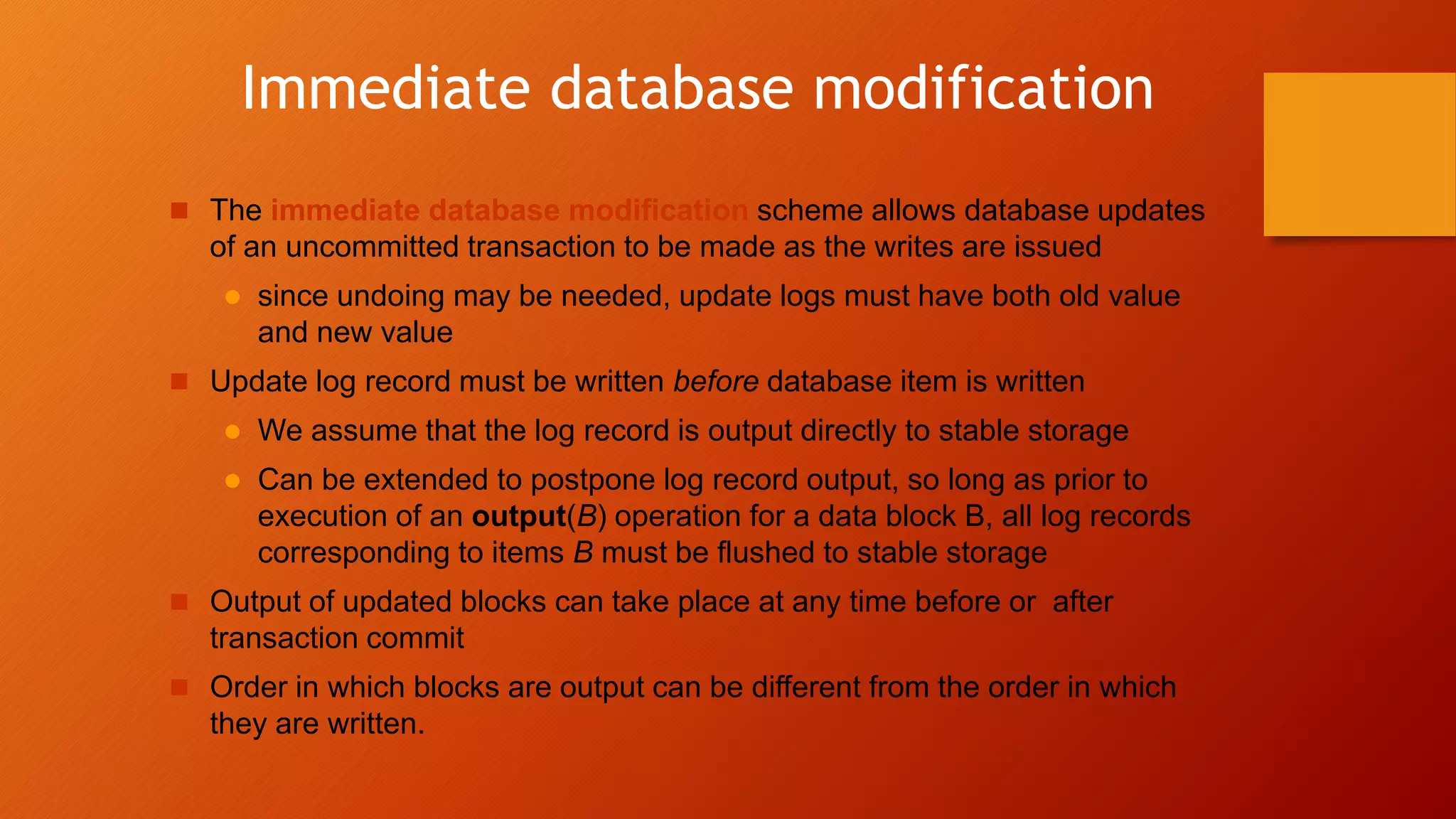 Recovery & Atom city & Log based Recovery | PPTX | Databases | Computer Software and Applications