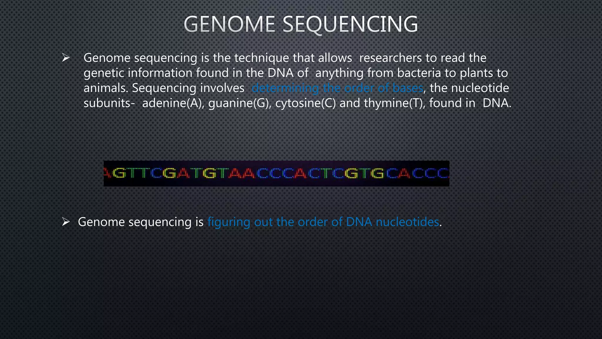 Genome Sequencing | PPT
