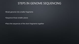 Genome Sequencing | PPTX