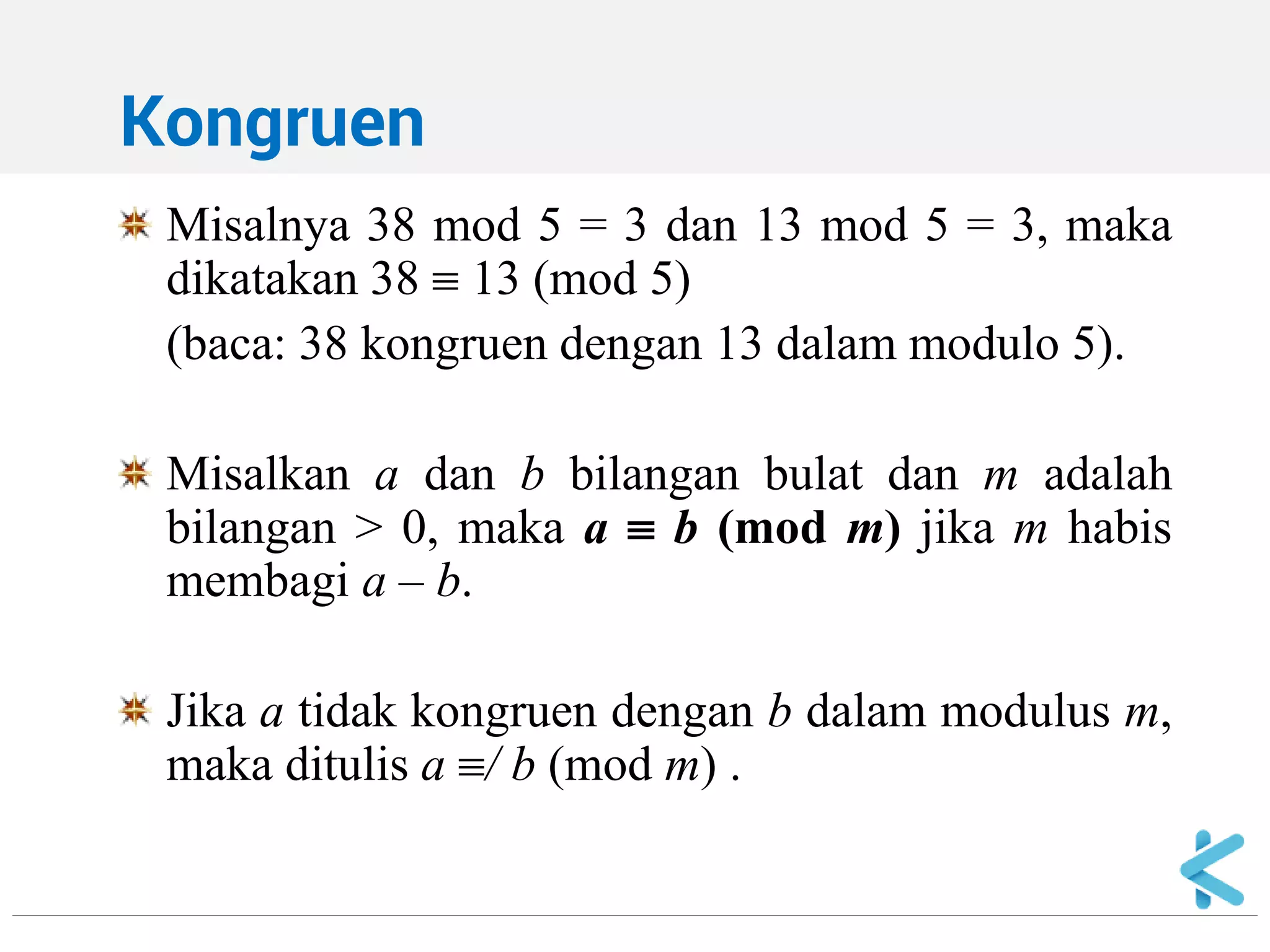 Matematika Diskrit - 07 teori bilangan - 03 | PDF