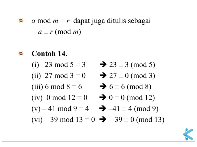 Matematika Diskrit - 07 teori bilangan - 03 | PDF