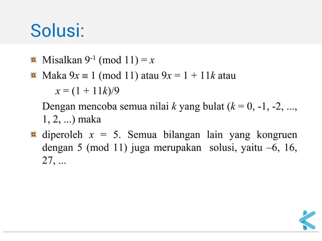 Matematika Diskrit - 07 teori bilangan - 04 | PDF