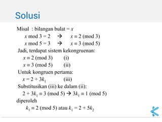 Matematika Diskrit - 07 teori bilangan - 04 | PDF