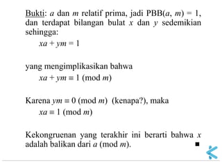 Matematika Diskrit - 07 teori bilangan - 04 | PDF