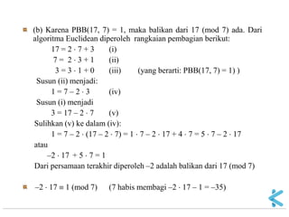 Matematika Diskrit - 07 teori bilangan - 04 | PDF