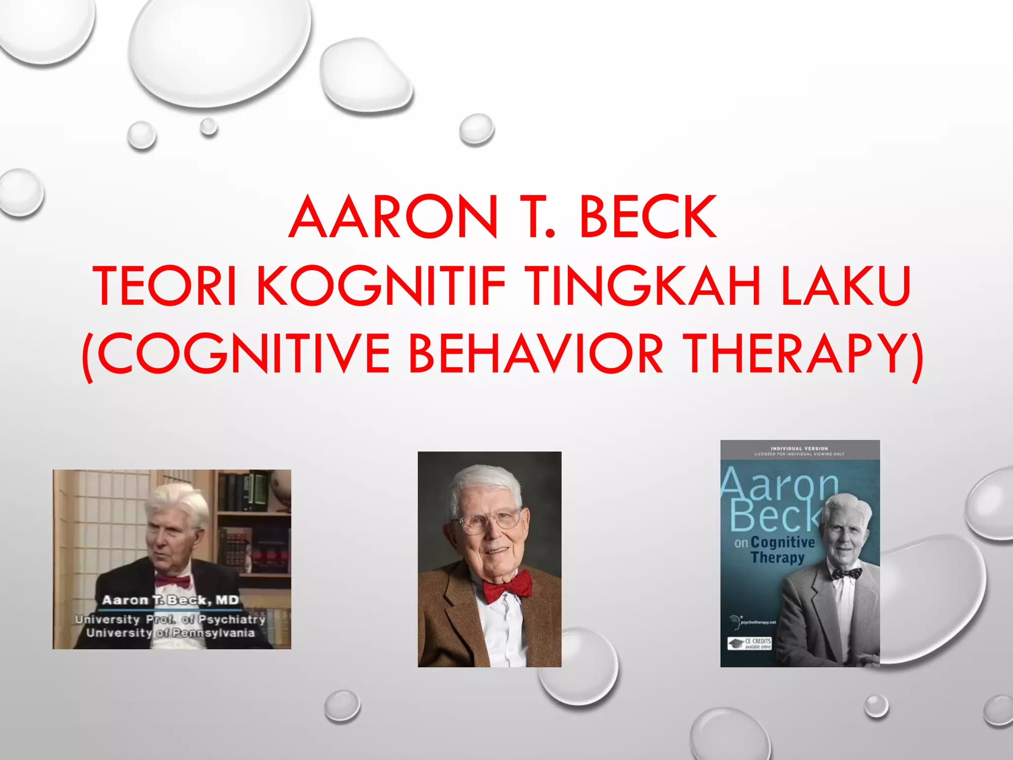 teori tingkah laku kognitif cbt aaron beck | PDF