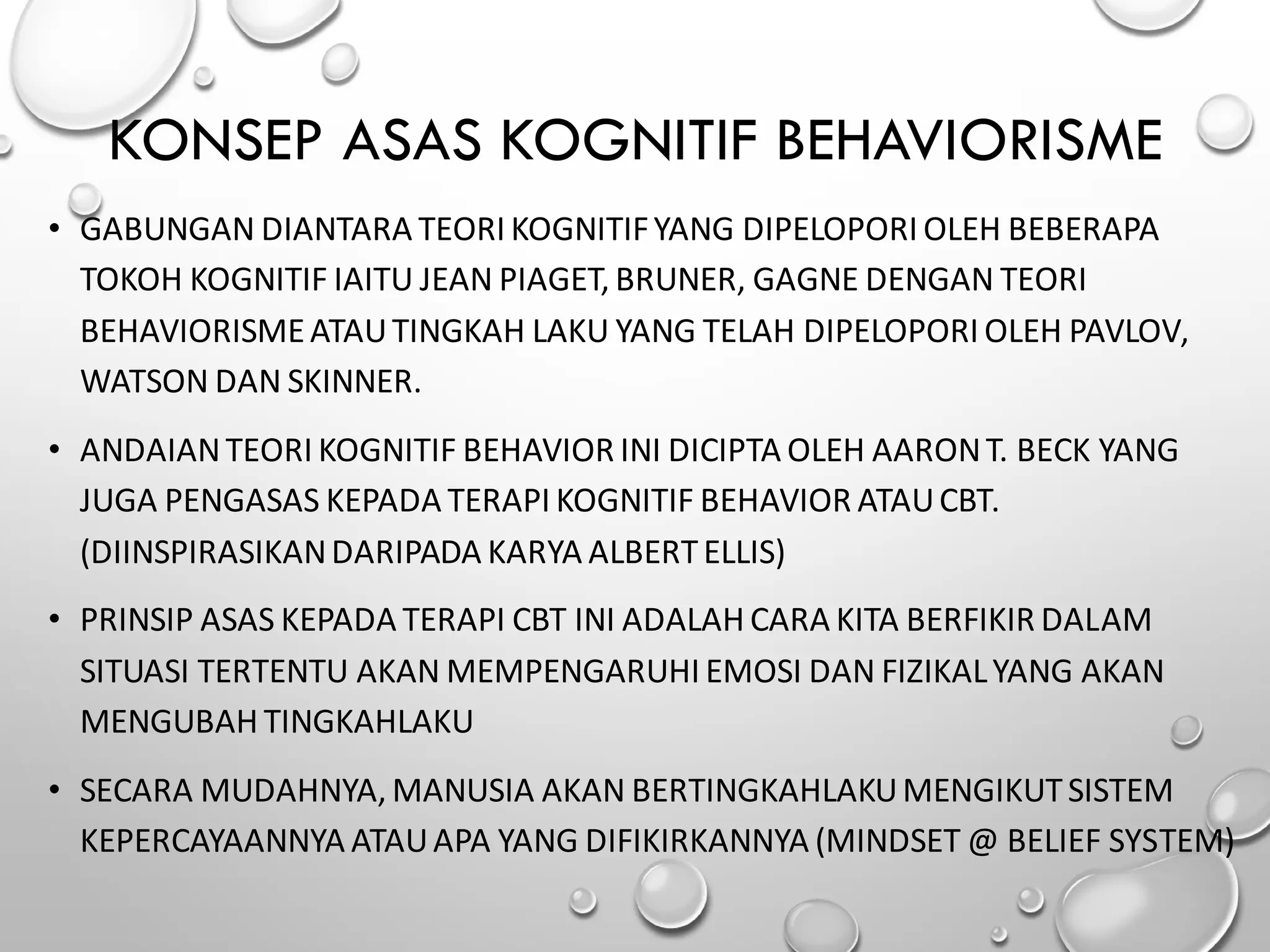 teori tingkah laku kognitif cbt aaron beck | PDF