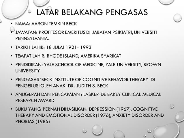 teori tingkah laku kognitif cbt aaron beck | PDF | Physical Therapy | Wellness