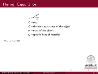 Industrial Control Systems - Thermal Systems | PDF | Mechanical and ...