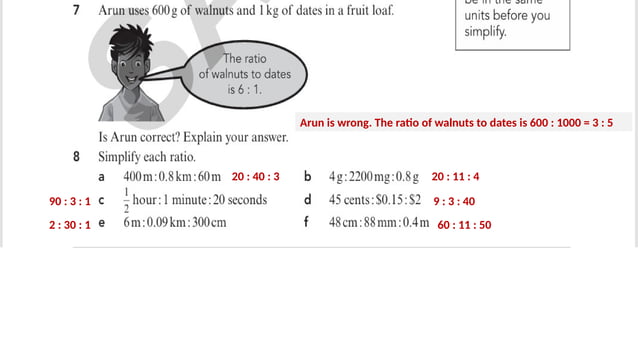 Maths Year 7 Revision Ratios and Proportions | PPTX