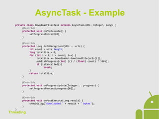 Android App Development - 07 Threading | PPT