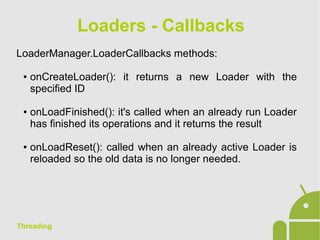 Android App Development - 07 Threading | PPT