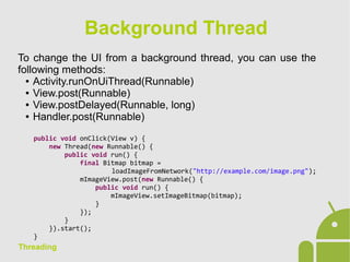 Android App Development - 07 Threading | PPT