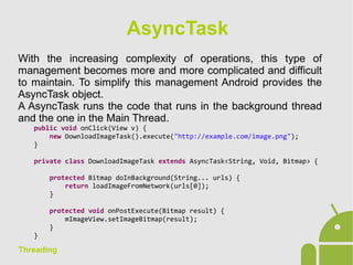Android App Development - 07 Threading | PPT