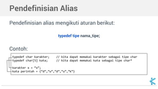 Algoritma dan Struktur Data - tipe data compound | PDF
